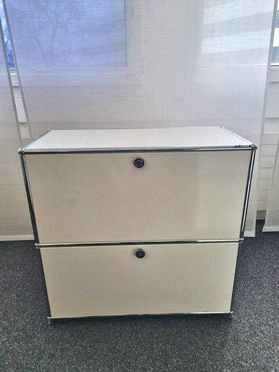 USM Haller Regal 2 Fächer Reinweiss Tiefe 50cm (Gebraucht) in Affoltern ...