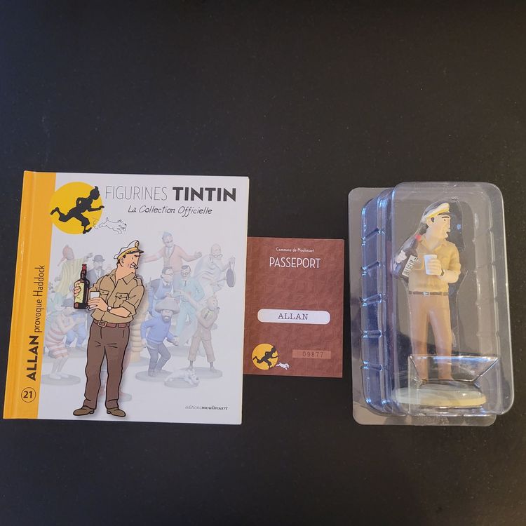 Livre Et Figurine Collection Officielle Tintin Allan (Neu (gemäss ...