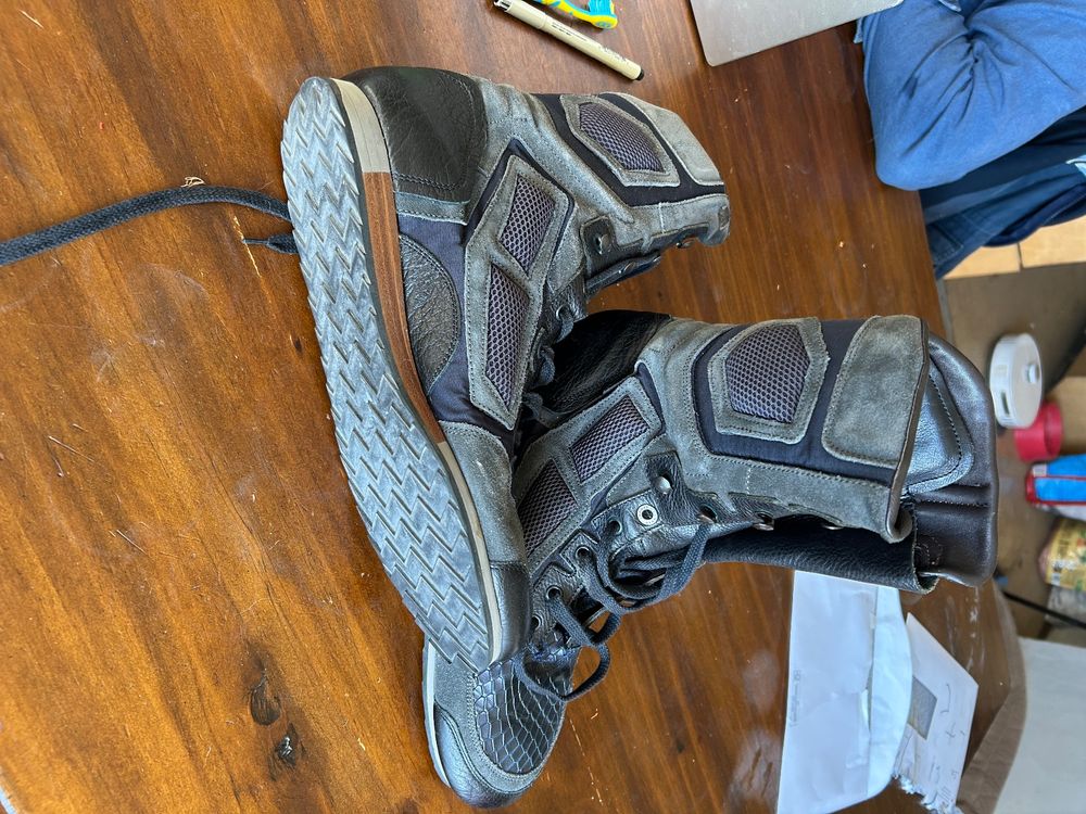 Lanvin Boots Python Embossed High Sneakers in Marine Blue (Neu (gemäss ...