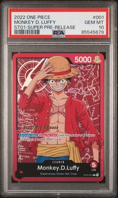 Monkey D Luffy Super Pre-Release ST01 PSA 10 Gem Mint (Gebraucht) in ...