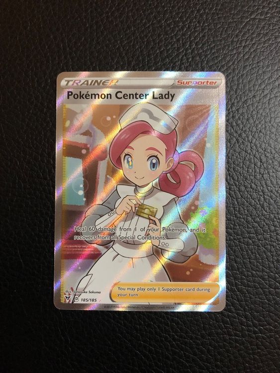 Vivid Voltage Pokémon Center Lady Full Art 185/185 Ab 1 (Gebraucht) in ...