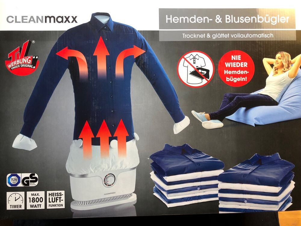 CLEANMAXX Hemden- & Blusenbügler (Neu und originalverpackt) in Hoffeld ...