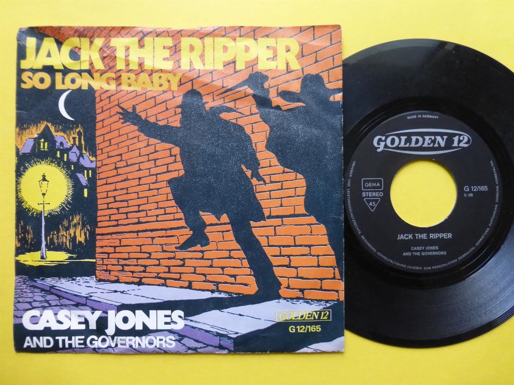 CASEY JONES & GOVERNORS 7" JACK THE RIPP (Gebraucht) in für CHF 5.5 ...