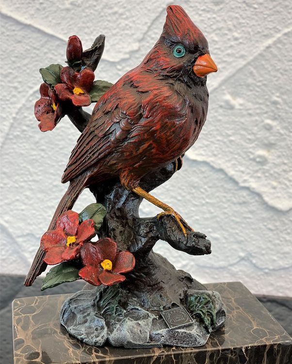 BRONZEFIGUR ROTKARDINAL VOGEL SIGN. (Gebraucht) in für CHF 61 – mit ...