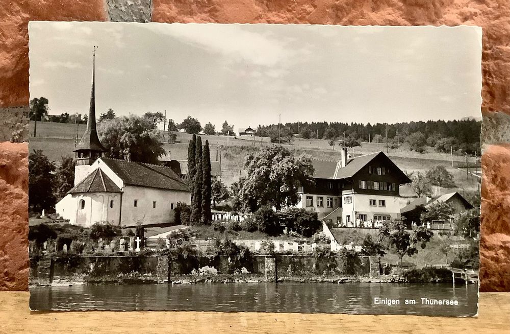 1963 - Alte Foto Ak - Einigen am Thunersee - Kirche | Kaufen auf Ricardo