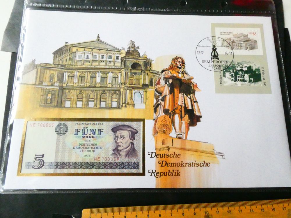 Deutsche Demokratische Republik 1985, Banknotenbrief Format (Neu (gemäss Beschreibung)) in ...
