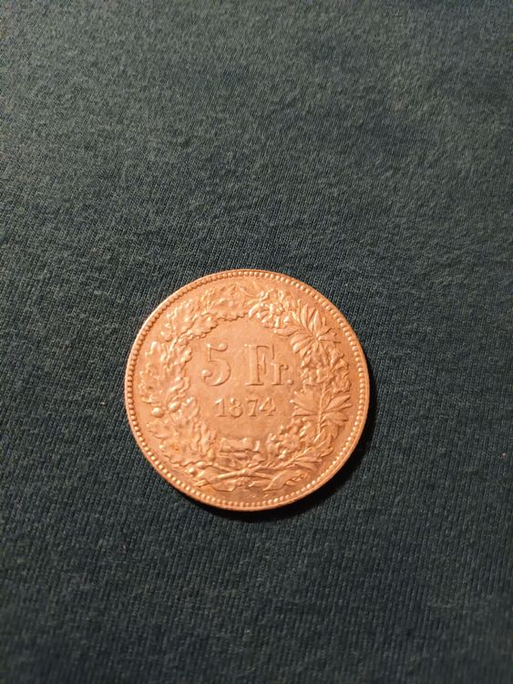 5fr. 1874 (Gebraucht) in Untervaz für CHF 137 – mit Lieferung auf Ricardo kaufen
