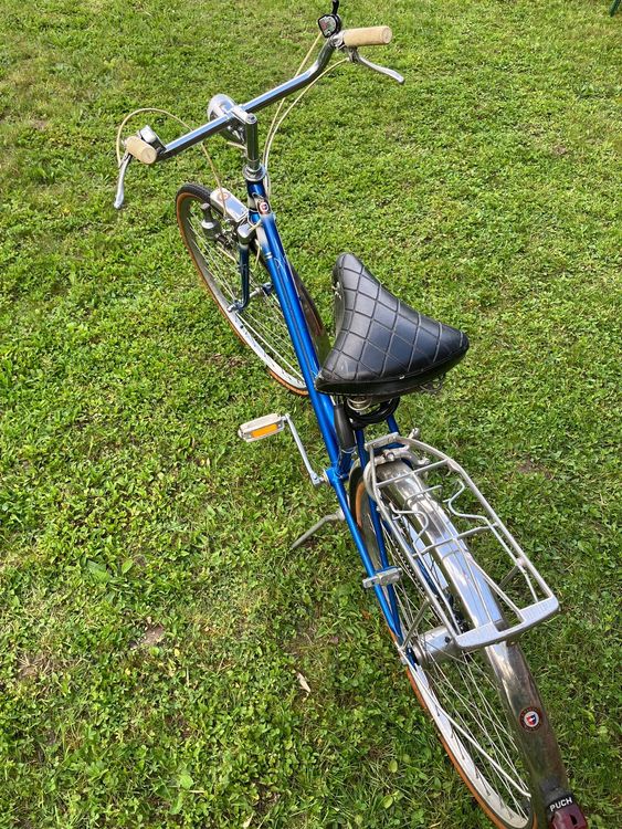 Velo rétro Puch dame bleu, roues 28", vintage | Kaufen auf Ricardo