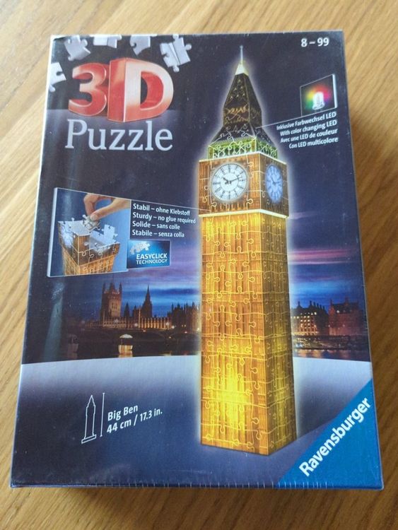 3D Big Ben puzzle neu | Kaufen auf Ricardo