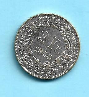 2 Fr. 1944 Silber | Kaufen auf Ricardo