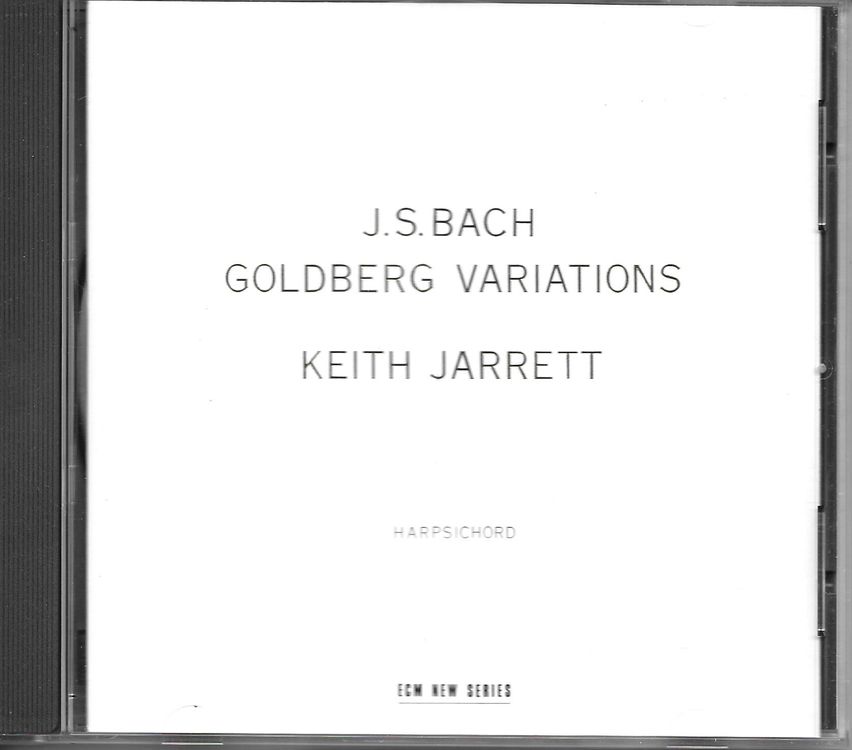KEITH JARRETT - J.S.BACH GOLDBERG VARIATIONS (Gebraucht) in Bex für CHF ...
