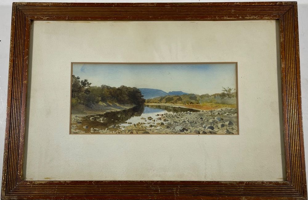 Fluss Szene Antikes Aquarell Monogrammiert (Gebraucht) in Root für CHF 45 – mit Lieferung auf ...