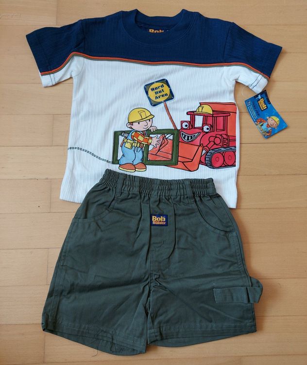 Neues Set Bob der Baumeister Gr. 104 Shirt und Hose (Neu und ...