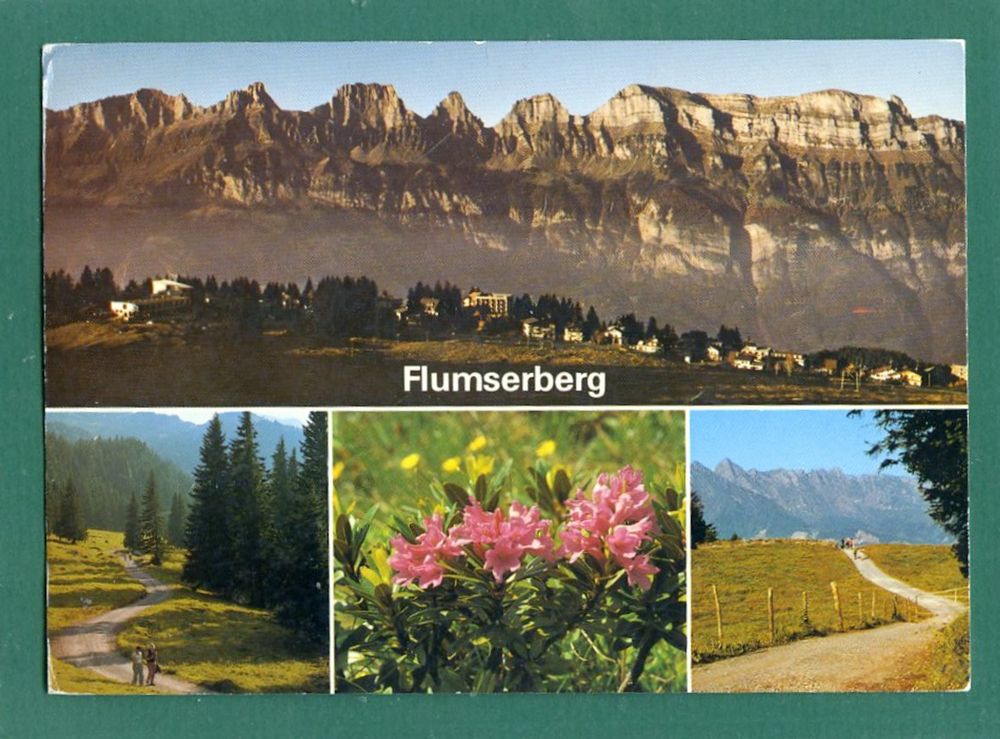 Flumserberg mit Churfirsten, 4 Ansichten, 1992 (Gebraucht) in Sargans für CHF 1 – mit Lieferung ...