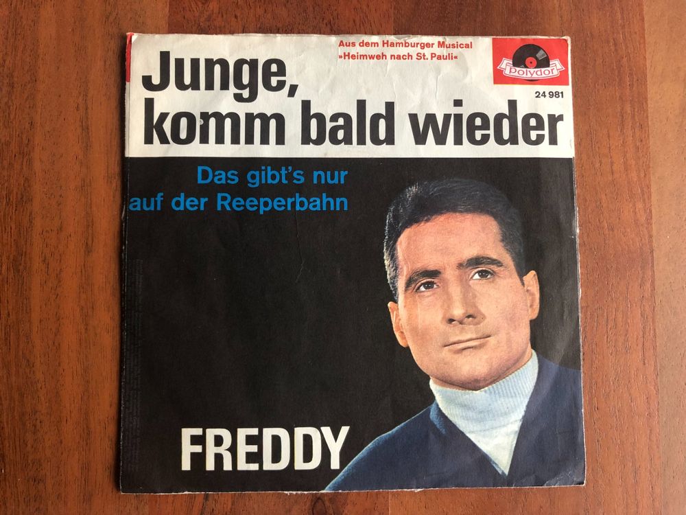 Freddy Quinn Junge komm bald wieder Single Vinyl Platte (Gebraucht) in ...