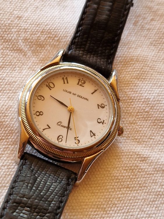 Louis Mc. Douval Armbanduhr bicolor Rarität Batterie NEU (Gebraucht) in ...