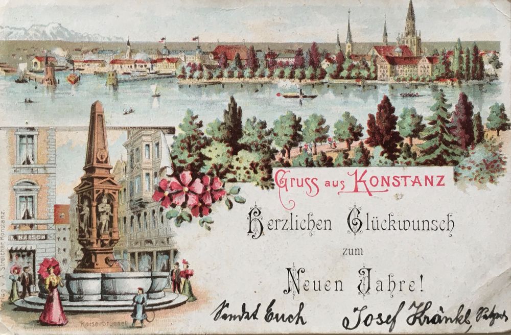 Gruss aus Konstanz, Neujahr, 31.12.1899!, Litho (Gebraucht) in Frauenfeld für CHF 9 – mit ...