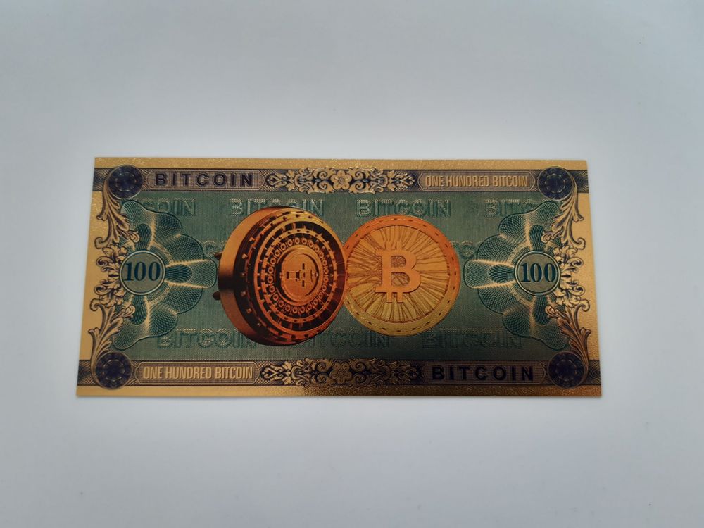 100 Bitcoin - Billet GOLD (Neu und originalverpackt) in für CHF 6 – mit ...