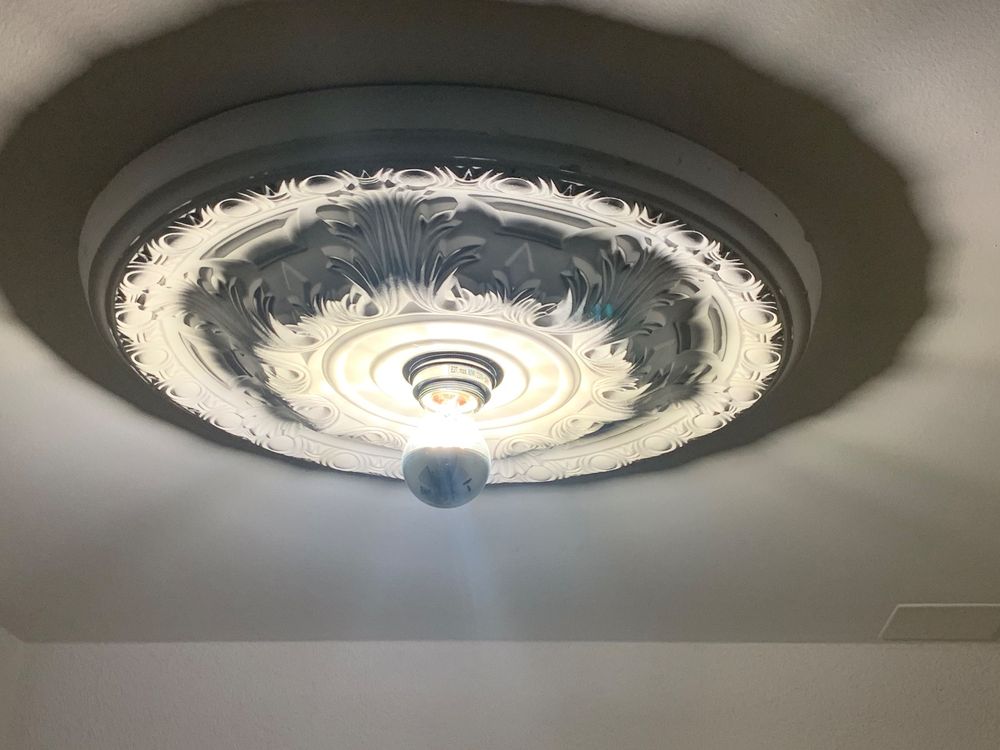 Lampe Fur Stuckrosette
