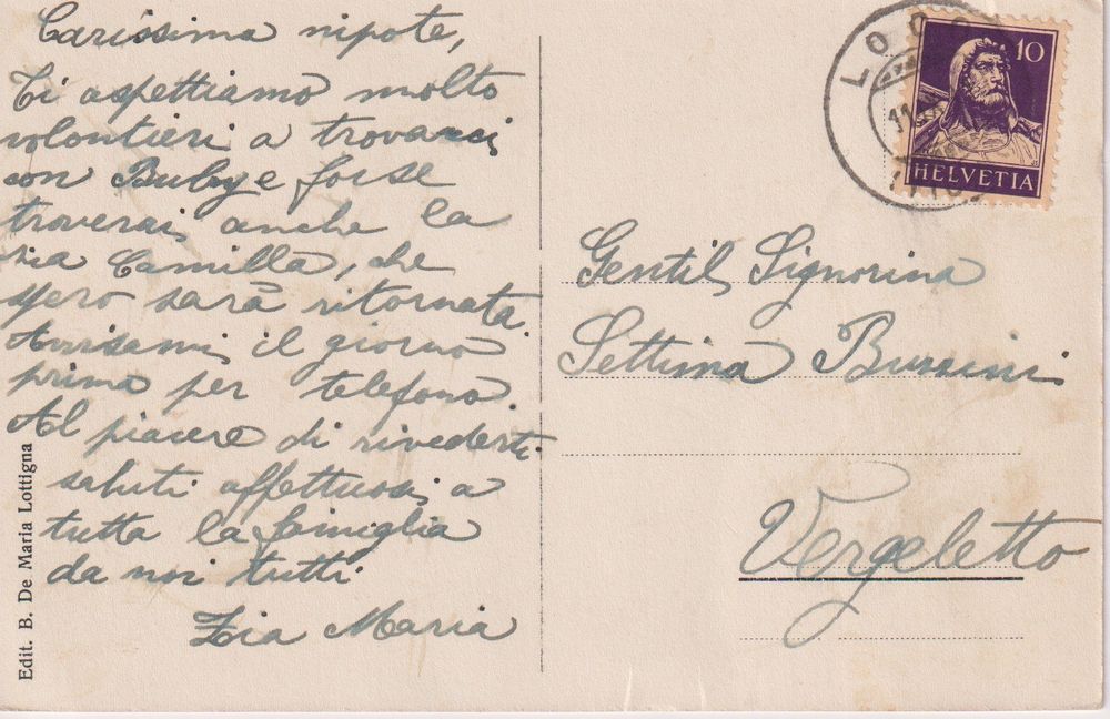 AK Loco - S.S. Crocefisso veneratissimo 1911 (Usato) a Riva San Vitale ...