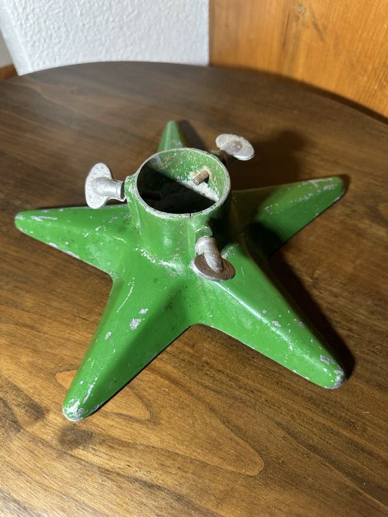 Nostalgischer Christbaumständer grün, Sternform, Vintage | Kaufen auf ...