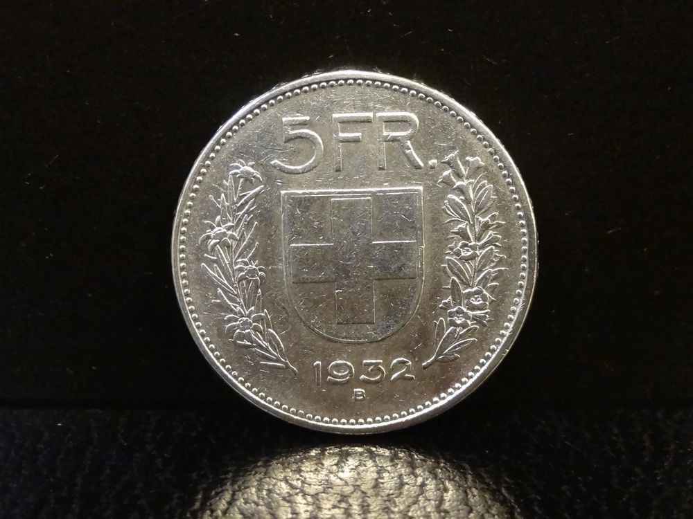5 Franken Silber 1932 Fünfliber Münze (Gebraucht) in Kerzers für CHF 25 – mit Lieferung auf ...