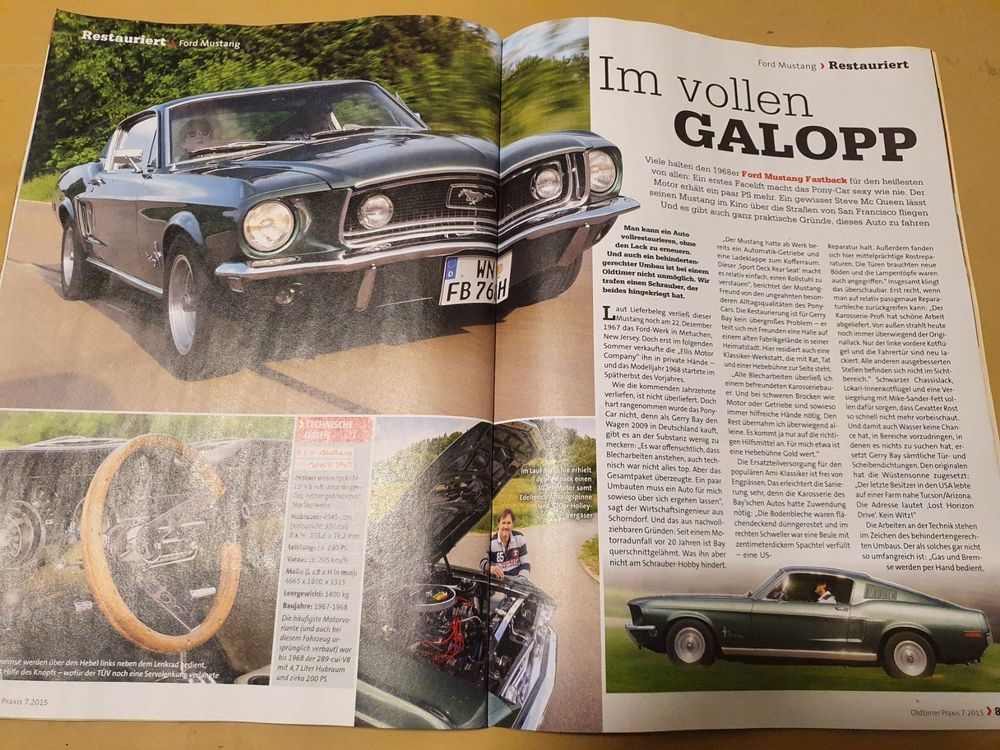 Oldtimer Praxis 7/15 BMW M5 E34 Matra Bagheera Mustang xb (Gebraucht ...