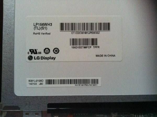 LG LP156WH3(TL)(S1) Slimline LED Display (Neu und originalverpackt) in ...