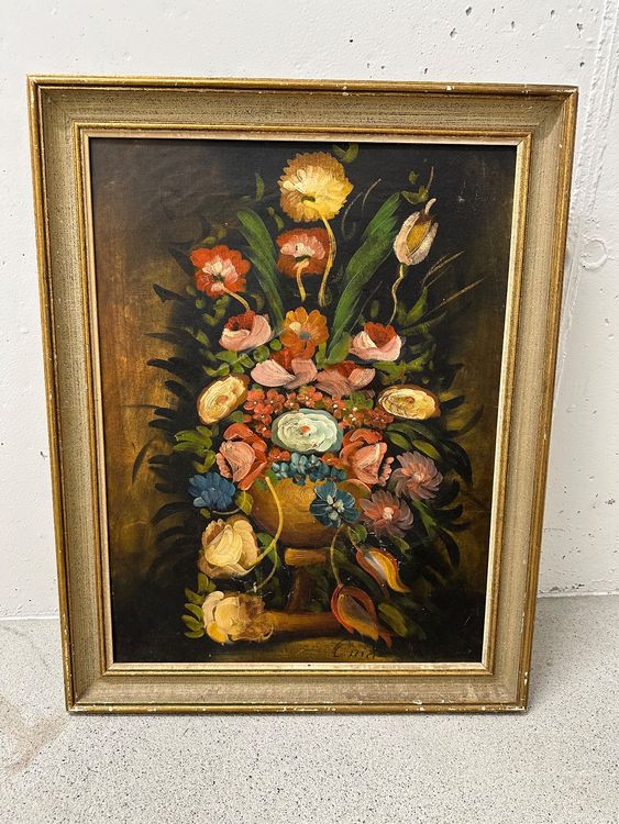 Gemälde Bild Stillleben unleserlich signiert | Kaufen auf Ricardo