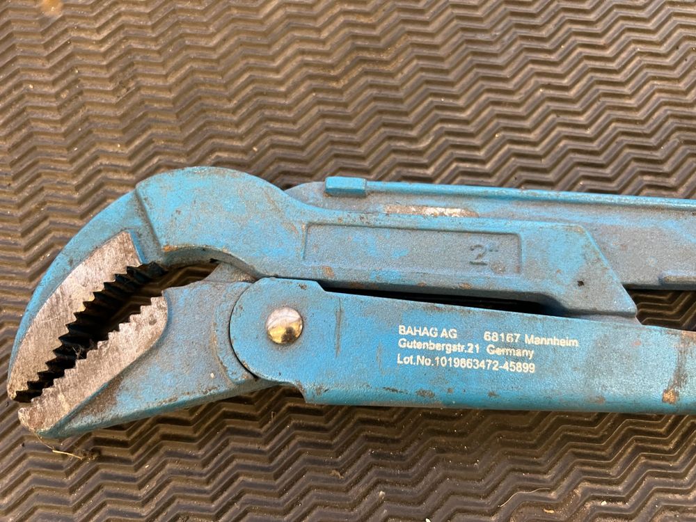 Rohrzange BAHAG AG Mannheim Installateur Sanitär Werkzeug (Gebraucht ...