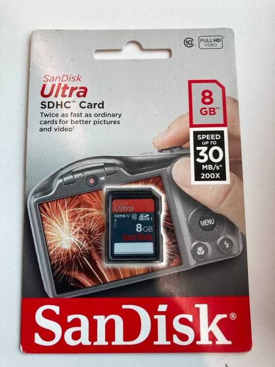 Sandisk Ultra SD 8GB 30MB/s (Neu und originalverpackt) in Zürich für ...