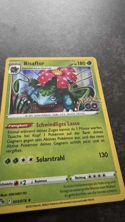 BisAflor Pokémon GO! Karte - Selten! Top Zustand! (Neu (gemäss ...