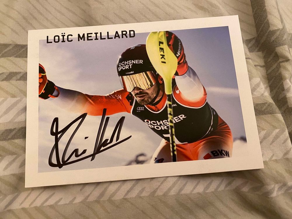 Autogrammkarte Loic Meillard (D'occasion) à Rüschlikon pour CHF 6 ...
