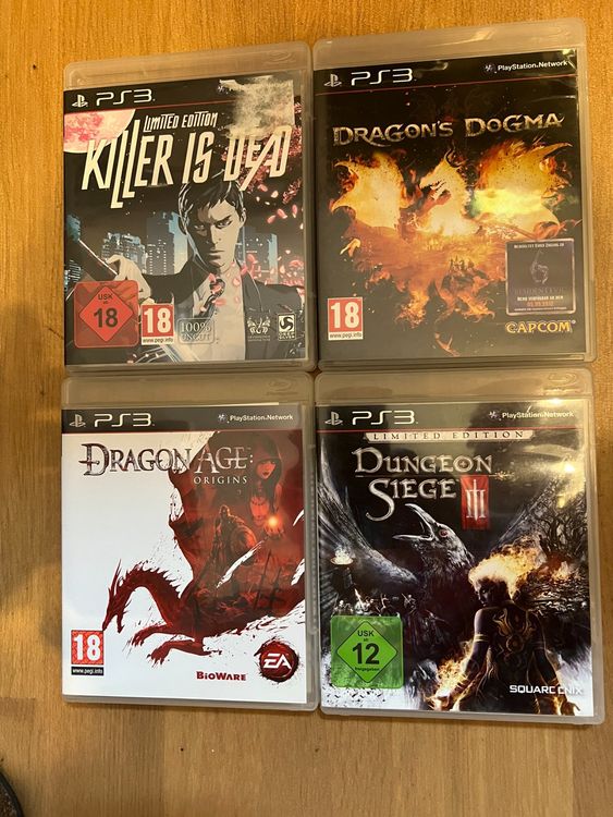 4 PS3 Games: Dungeon SIII,Dragon's Dogma, & Age, Killer is d (Gebraucht ...