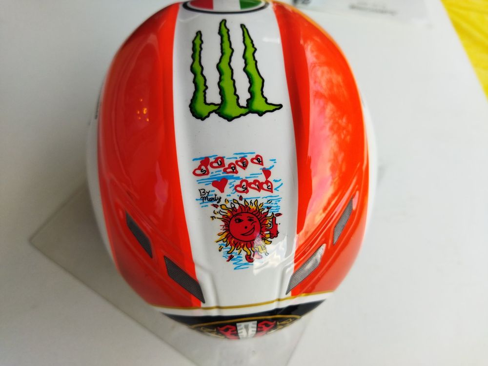 Motoradhelm AGV "Marco Simoncelli" Moto GP von Minichamps (Neu und ...