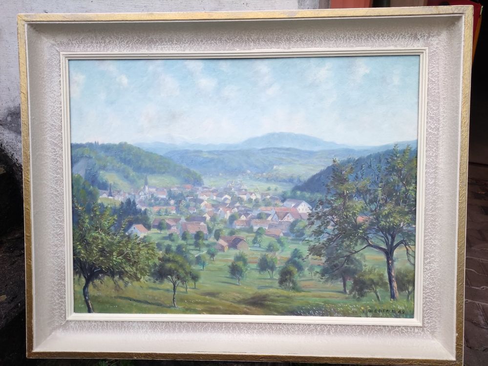 Bild vom Maler W. Eberle, 1949, Turbenthal im Tösstal | Kaufen auf Ricardo