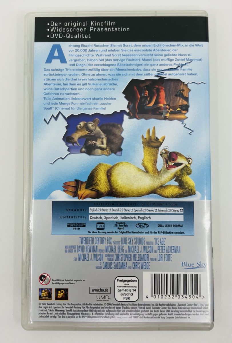 UMD Video PSP „Ice Age“ (top Zustand!) (Gebraucht) in Gossau SG für CHF ...