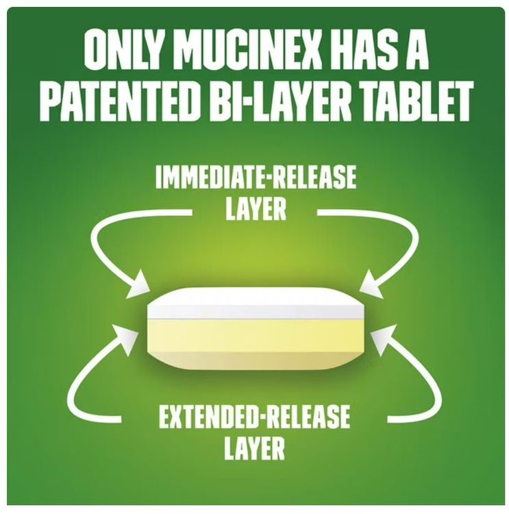 Mucinex DM 12-Hour Maximum Strength Mucus Relief 56x Tablets (Neu und ...