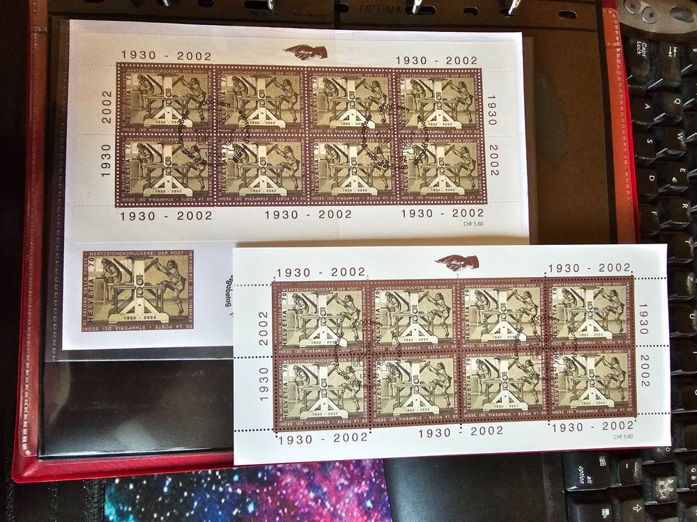 CH 2002 KL.BOGEN. FDC U. LOSE ET GEST. WERTZEICHENDR. (Gebraucht) in ...