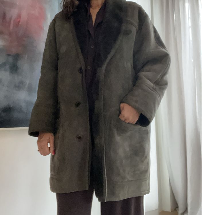 Winter-Look: Shearling-Jacke von The King Switzerland. 59 (Gebraucht ...