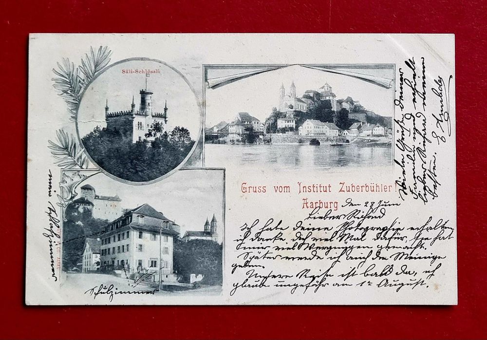 Aarburg - Institut Zuberbühler - Olten Säli Schlössli - 1899 (Gebraucht) in Rothrist für CHF 19 ...