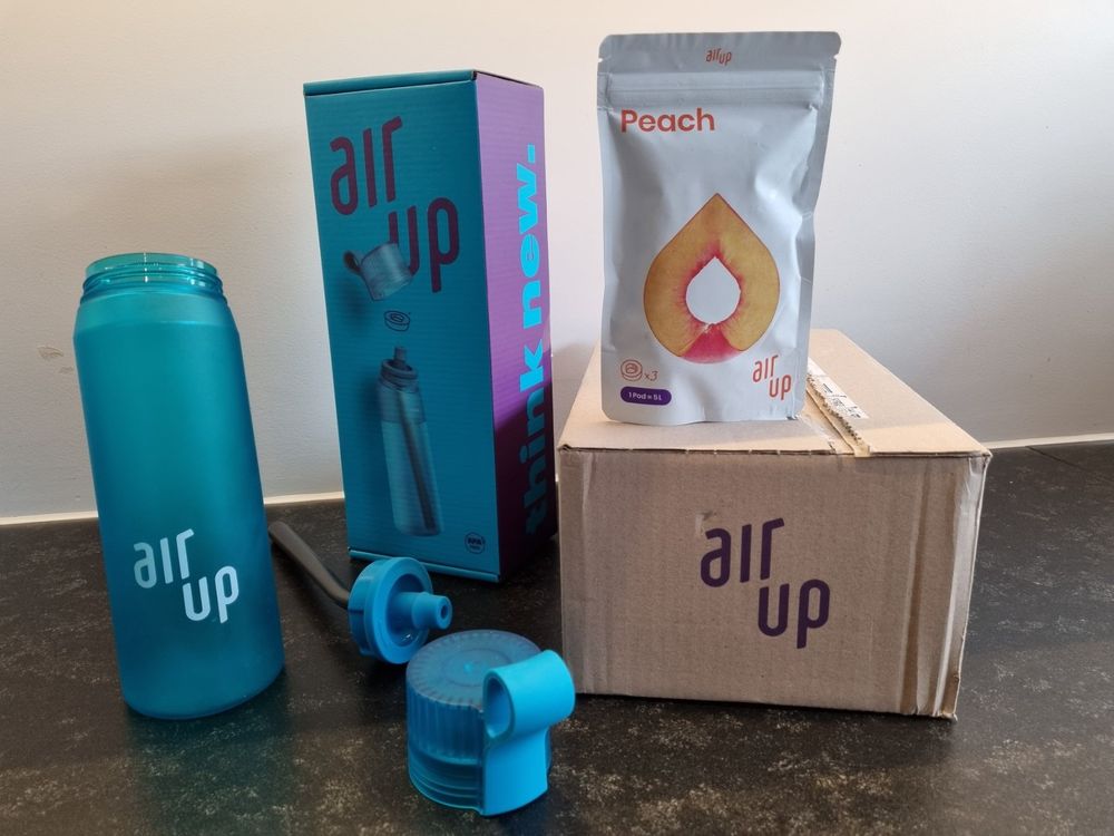 Air Up Flasche Airup Trinkflasche blau inkl. 1 Pod Peach | Kaufen auf ...