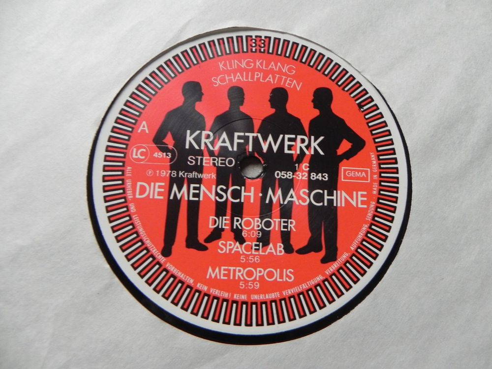 LP Deutsch Electronic Kraftwerk 1978 Die Mensch Maschine | Kaufen auf ...