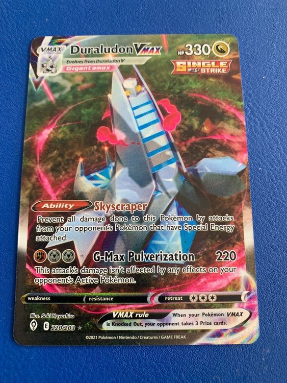Pokemon EVOLVING-SKIES Duraludon VMAX E (Neu (gemäss Beschreibung)) in ...