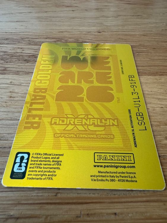 Haaland Panini Adrenalyn XL Golden Baller 2026 Karte (Gebraucht) in ...