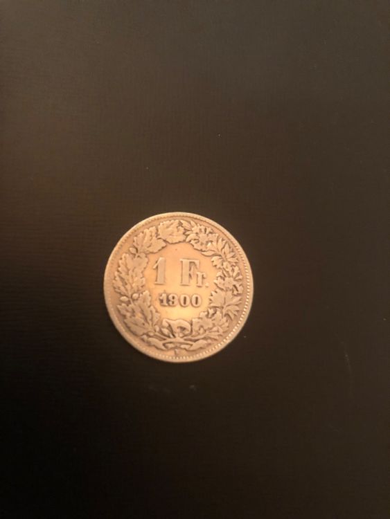 Pièce 1 chf Franken argent silver Silber Münze 1900 | Kaufen auf Ricardo