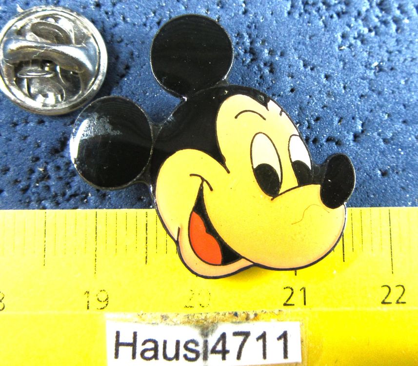 MICKEY MOUSE KOPF ORIGINAL DINEY PIN GLASIERT (Gebraucht) in Ettingen für CHF 1.95 – mit ...