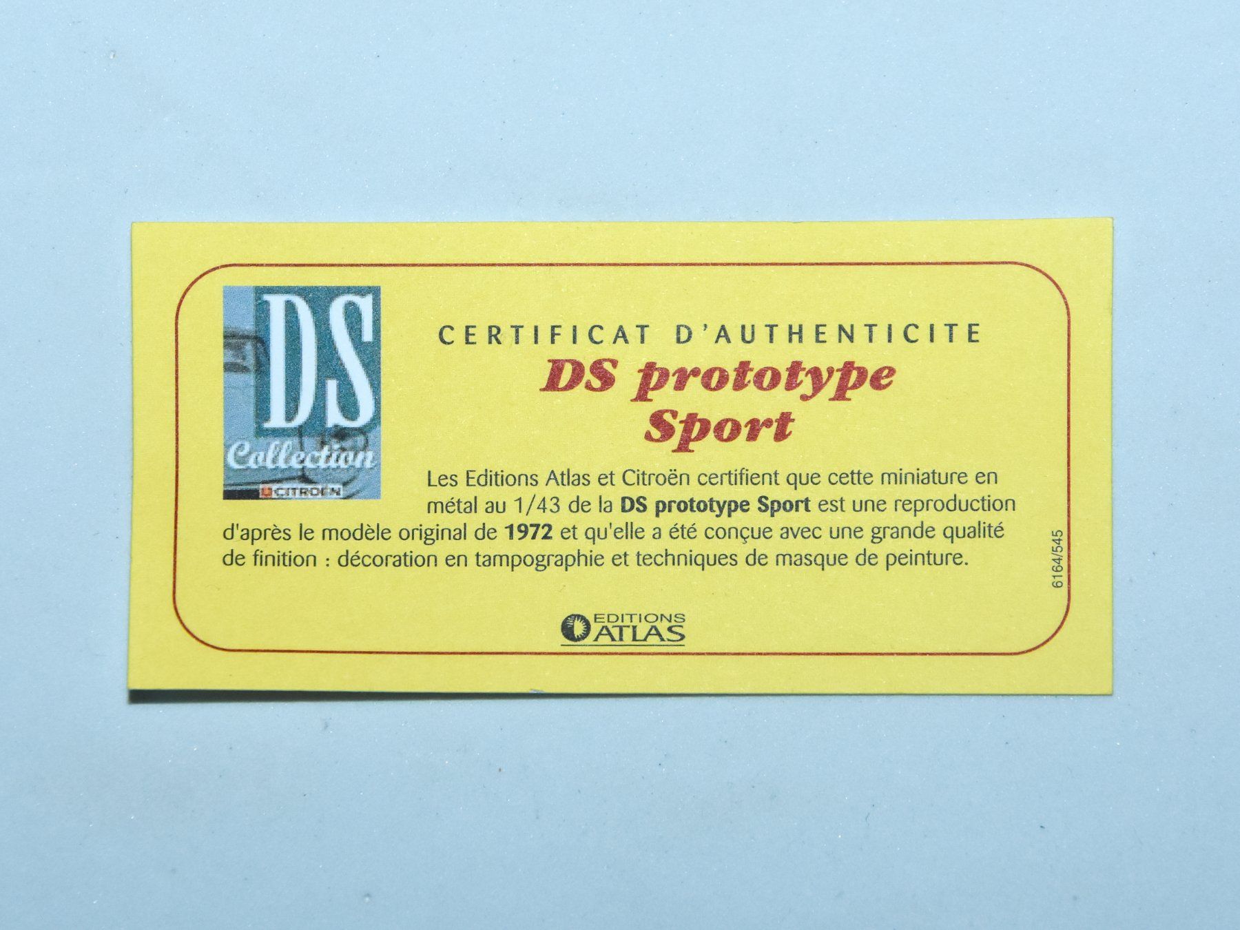 Citroën DS Prototype Sport 1972 - 1:43 (D'occasion) à Belmont-sur ...