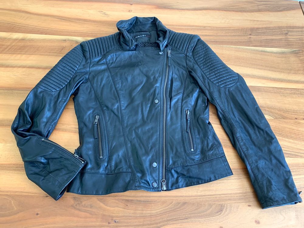 MARC CAIN Lederjacke schwarz Gr. N2 / 36 (Gebraucht) in Meiringen für ...