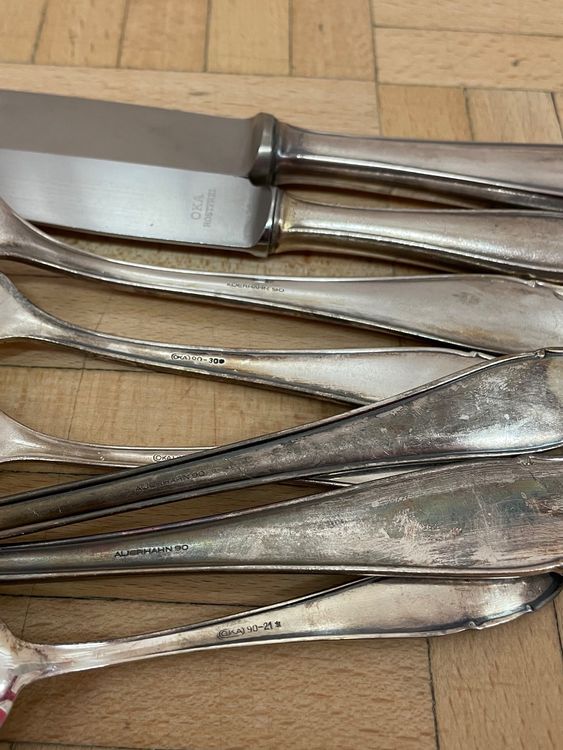 Auerhahn / OKA Besteck Set versilbert Art Deco Essbesteck | Kaufen auf Ricardo